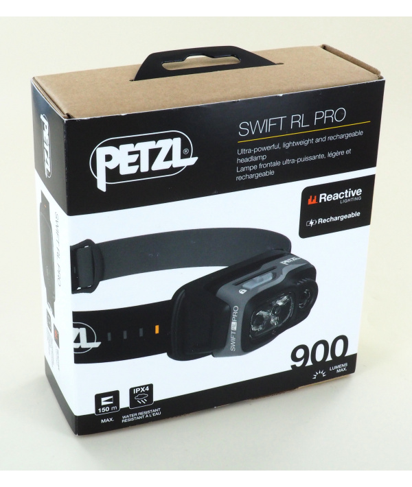 Petzl SWIFT RL PRO rechargeable 900Lm front lamp reactivates Lighting